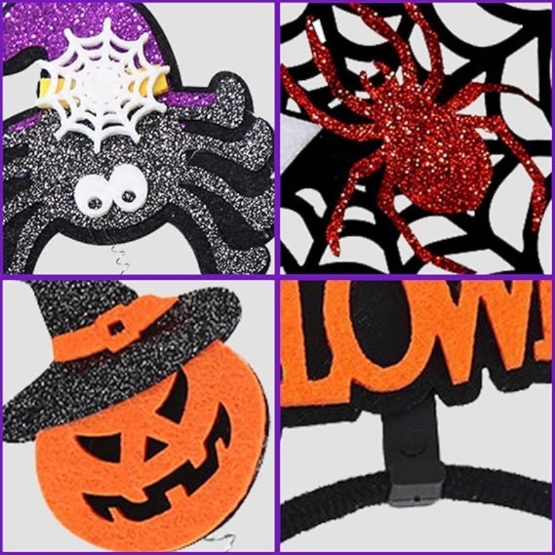 Halloween Headband Horror Eyeballs Headbands Spider Headdress Festival ...
