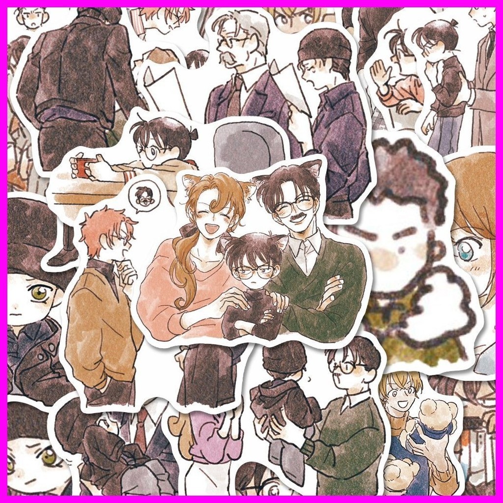 Stickers Detective Conan (54 Sheets/61 Sheets) Kudo Shinichi Anime ...