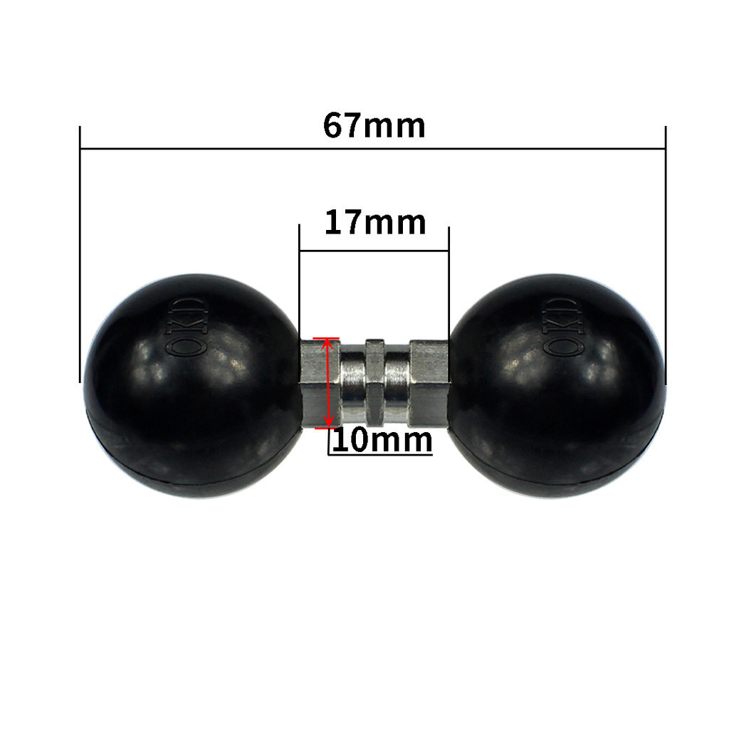 XT-XINTE 25mm To 25mm Universal Double Ball Head Connecting Rod ...