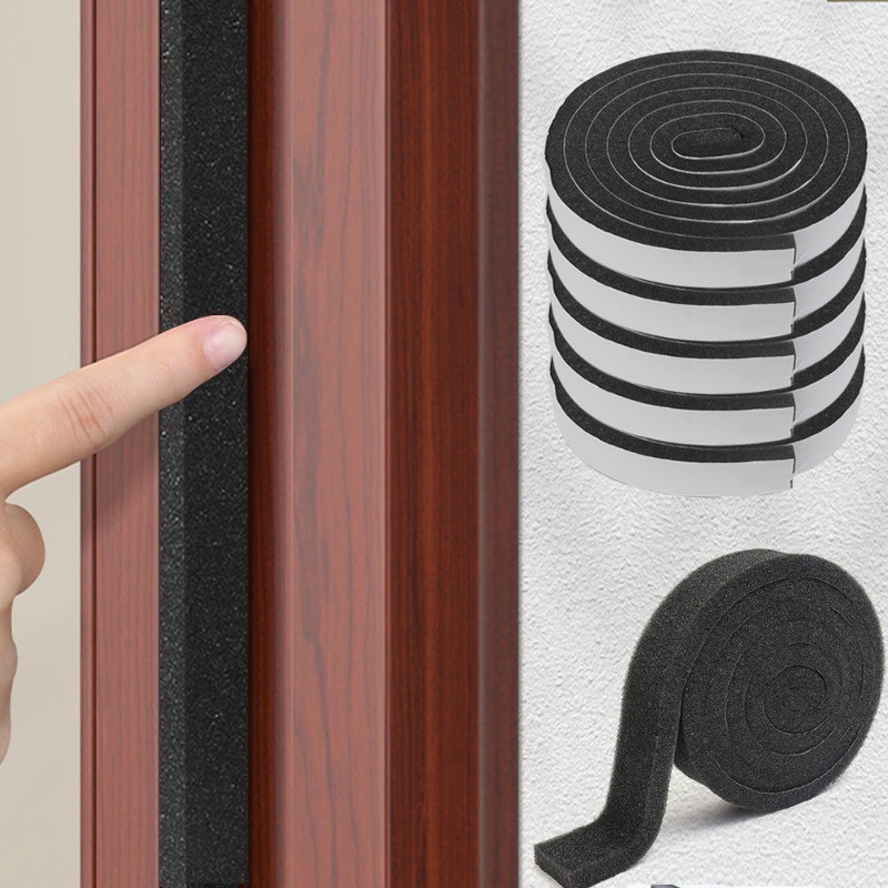 Sponge Doors Windows Sealing Strip - Self Adhesive Seal Bar Tape ...