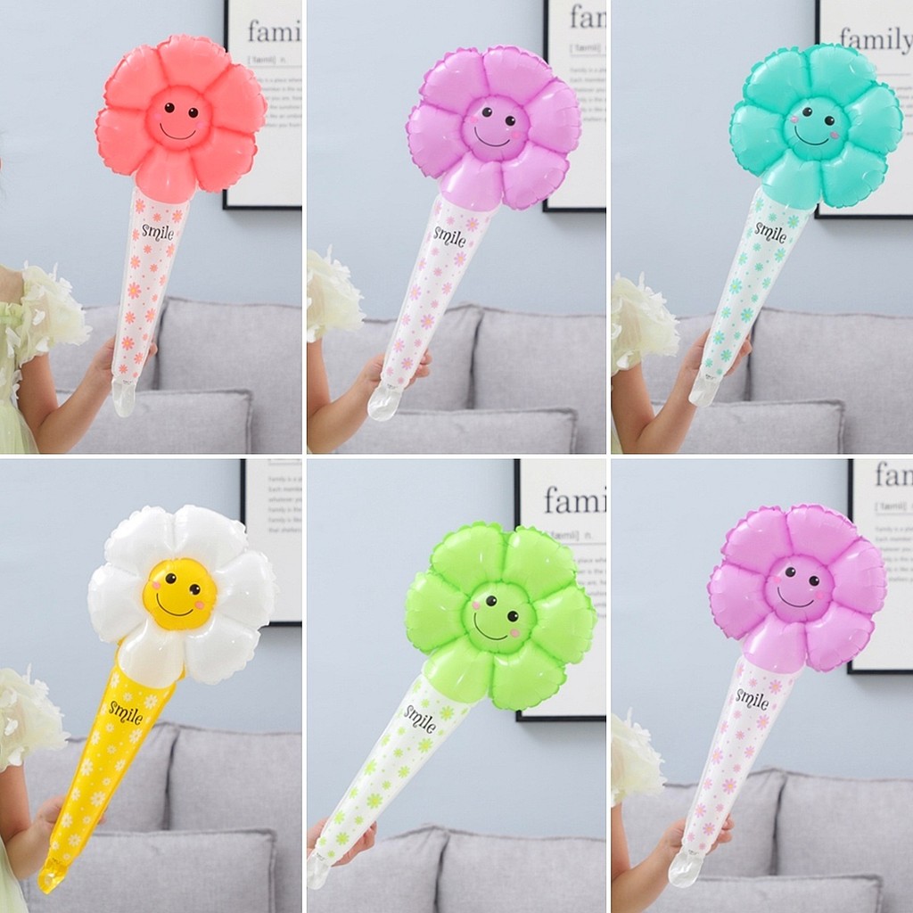 Daisy Flower Long handle Balloons Decorations | Shopee Malaysia