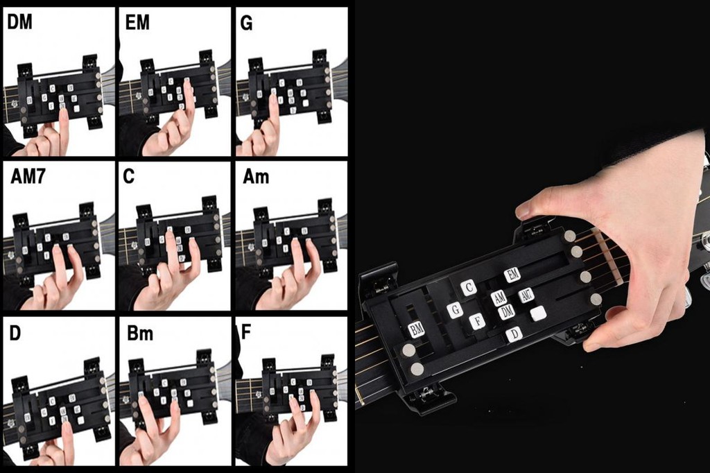 Caronvg Guitar Learning Aid Easy Chord Learning Device Easy Guitar ...