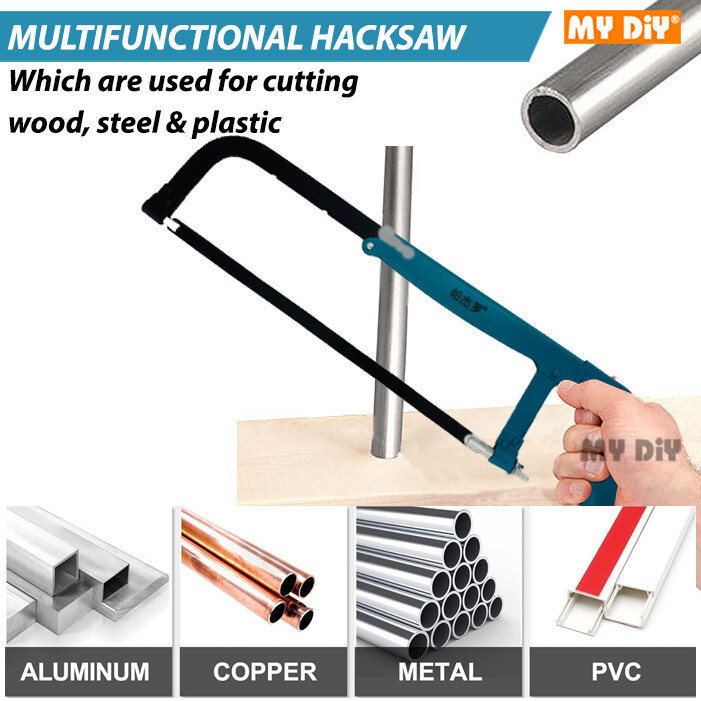 MYDIYSDNBHD - 12" HACKSAW FRAME SAW METAL HAND SAW GERGAJI BESI GERGAJI ...