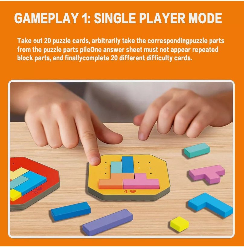 Colorful Foam Block Jigsaw Puzzle 3D Tangram Toy Puzzle Block Game ...