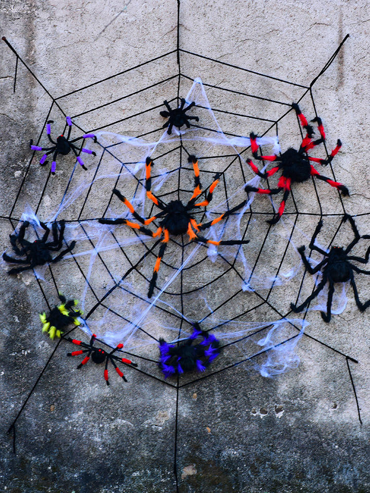 Halloween Decoration Props Atmosphere Halloween Spider Web Spider Silk ...