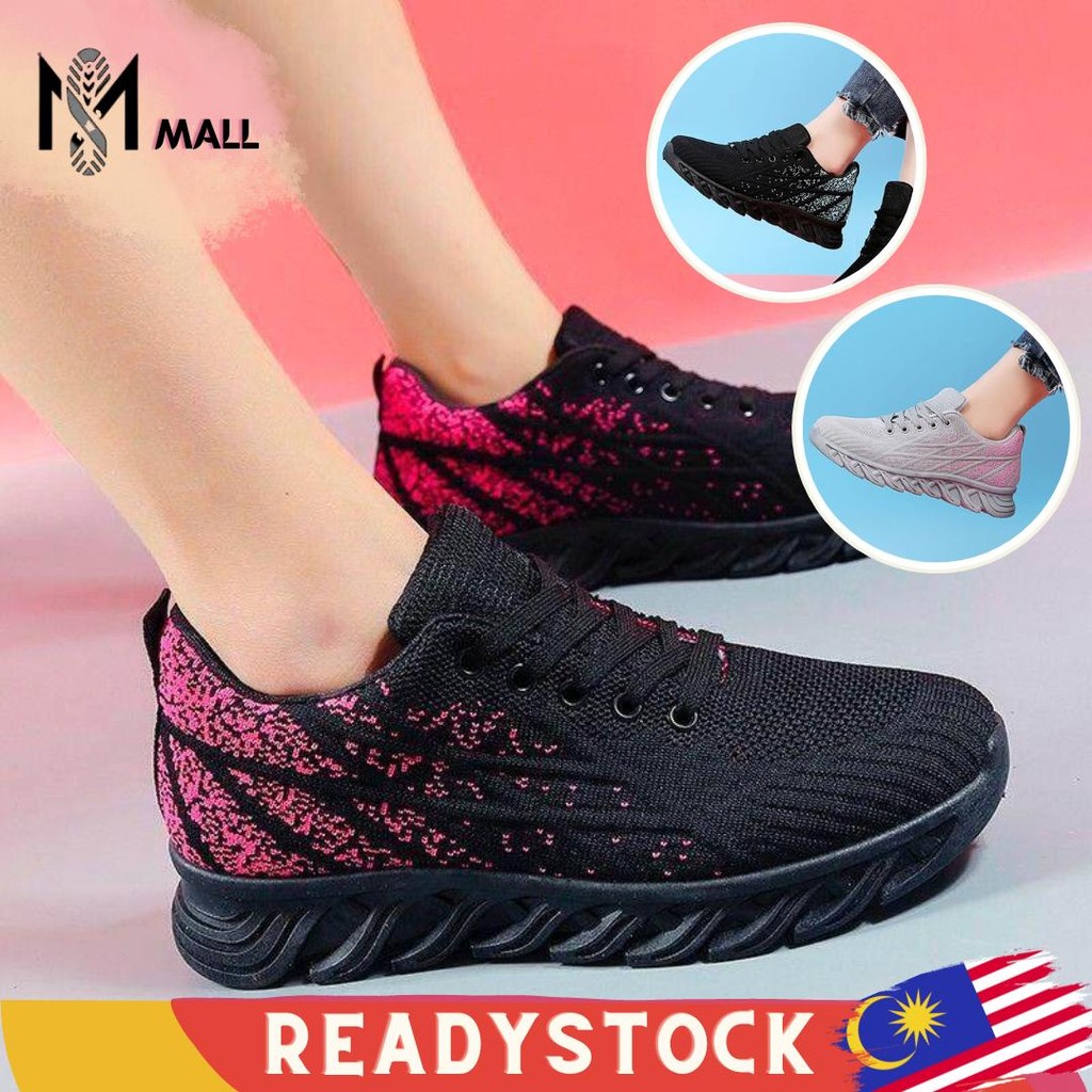 SM Flyknit Women Sport Shoes Kasut Sukan Wanita Kasut Perempuan READY ...