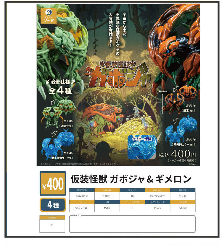 [BTF] Japan SO-TA Capsule Toy Capsule Toy Monster Pumpkin and ...