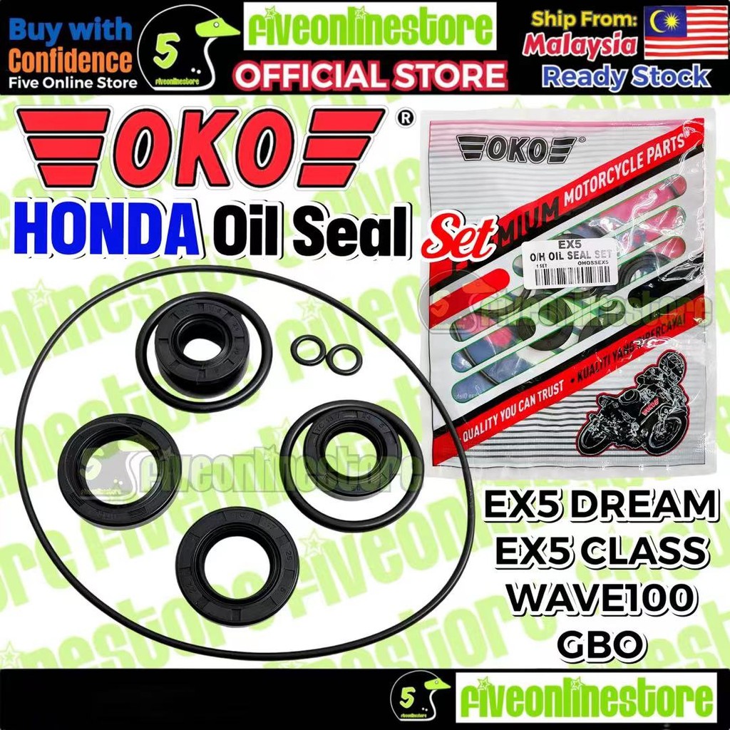 OKO Oil Seal Set Honda EX5 DREAM CLASS1 STARTER C70 GBO WAVE100 KRISS ...