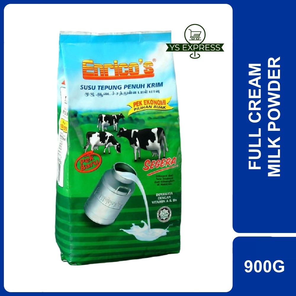 ENRICO'S Full Cream Instant Milk Powder 900G - Tepung Susu Penuh Krim ...