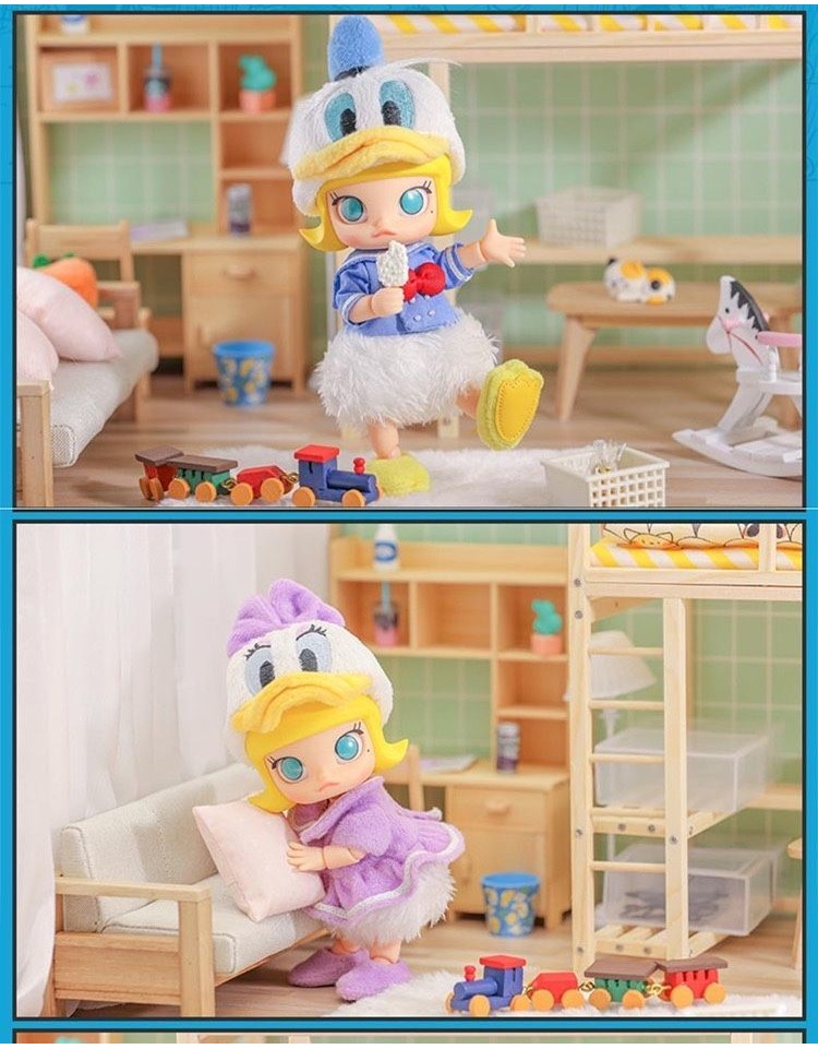 Popmart MOLLY Donald Duck Daisy Action Figure BJD Disney Doll Gift ...