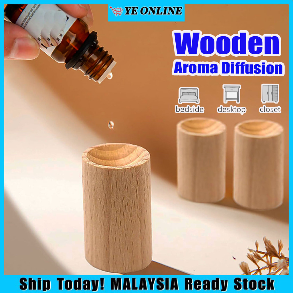 Wood Diffuser Aromatherapy Essential Oil Diffuser Cylinder Beech Wooden ...