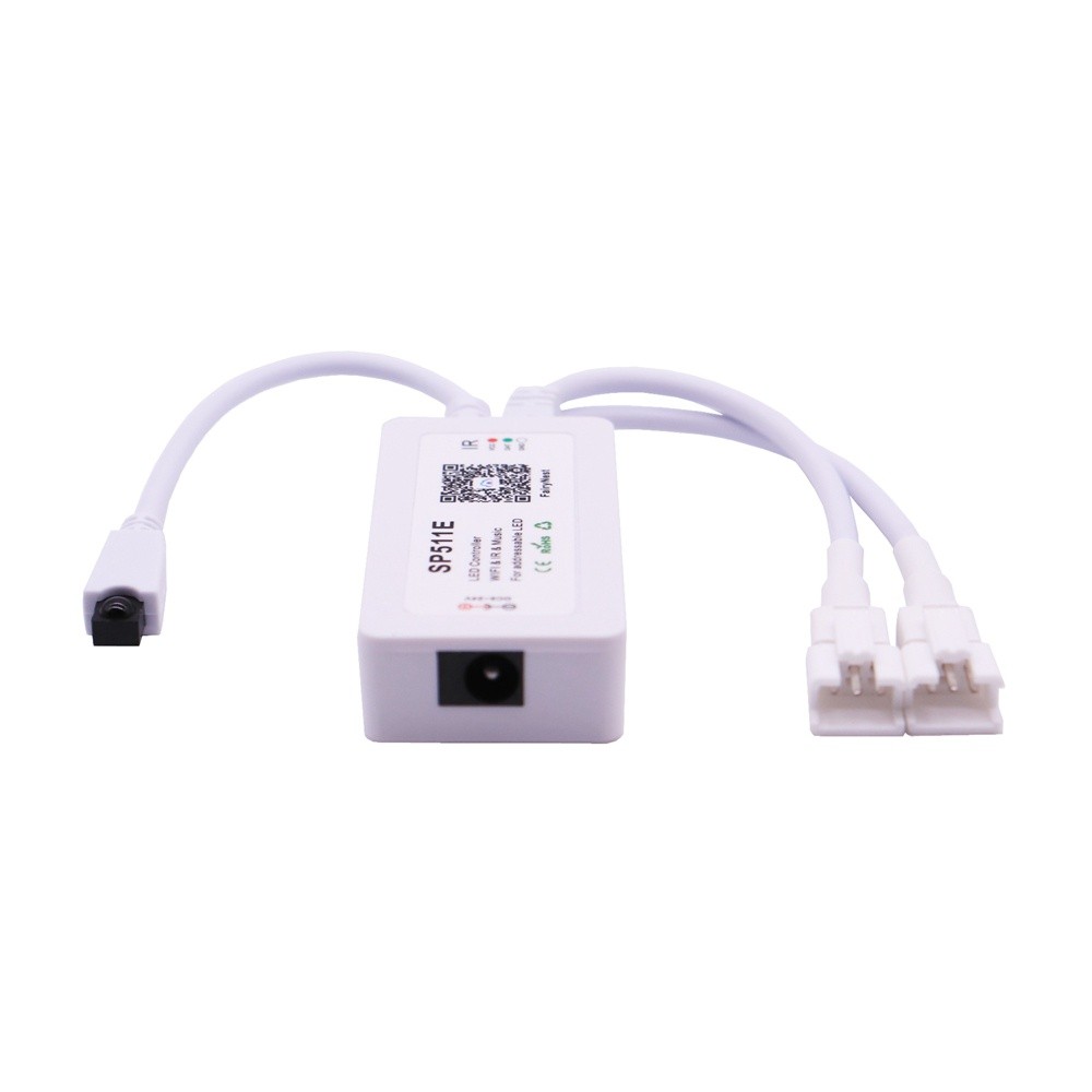Xnbada SP511E WiFi Music LED Controller For WS2812b WS2811 Addressable Pixel RGB LED Strip Dual ...