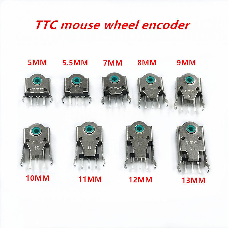 10/5/2Pcs Original TTC Mouse Wheel Encoder 5-13MM 5 Million Grid Life ...