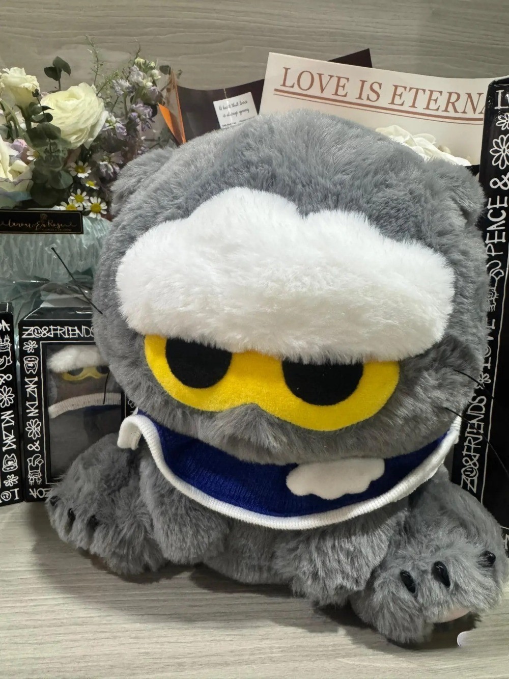 Kpop Idol G-DRAGON ZO&FRIENDS Plush ZOA Grey Cat Doll GD | Shopee Malaysia