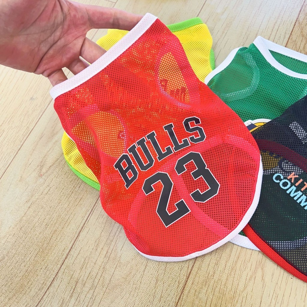 Summer Mesh Basketball Team Dog Jersey Breathable Cat Tshirt Puppy Vest ...