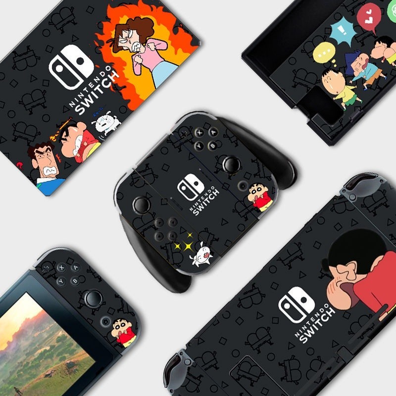 Cute Crayon Shin-chan Full Set Protective Stickers for Nintendo Switch ...