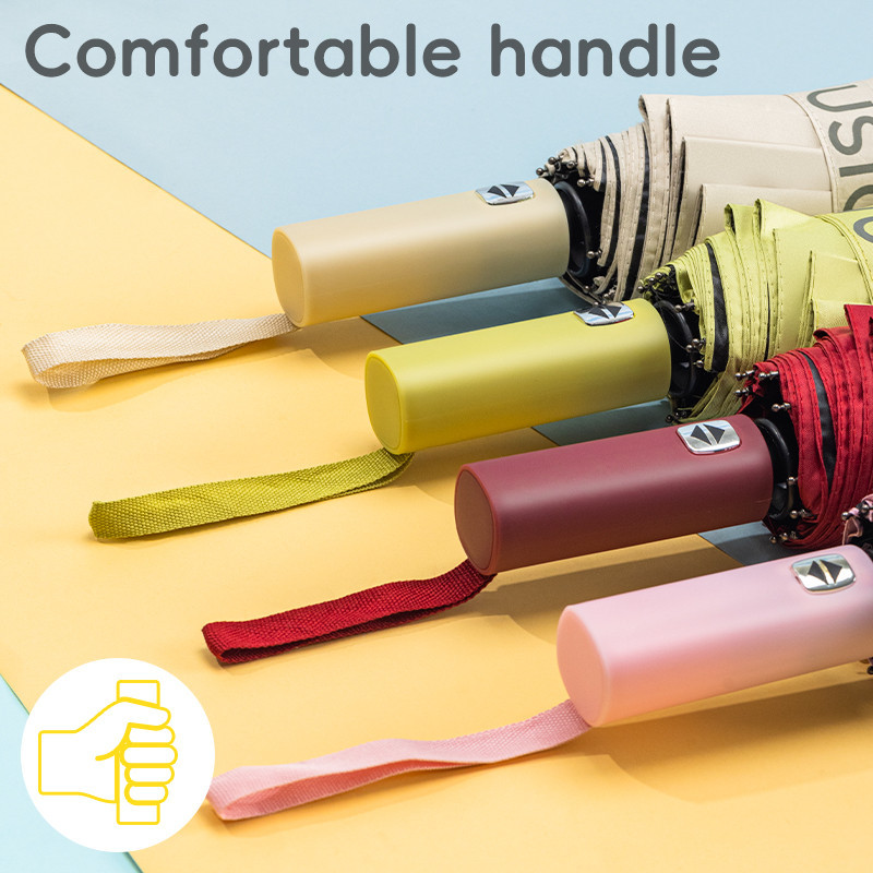 Deli Vusign Anti UV Automatic Foldable Umbrella Auto Open Close Umbrella Windproof Payung Lipat ...