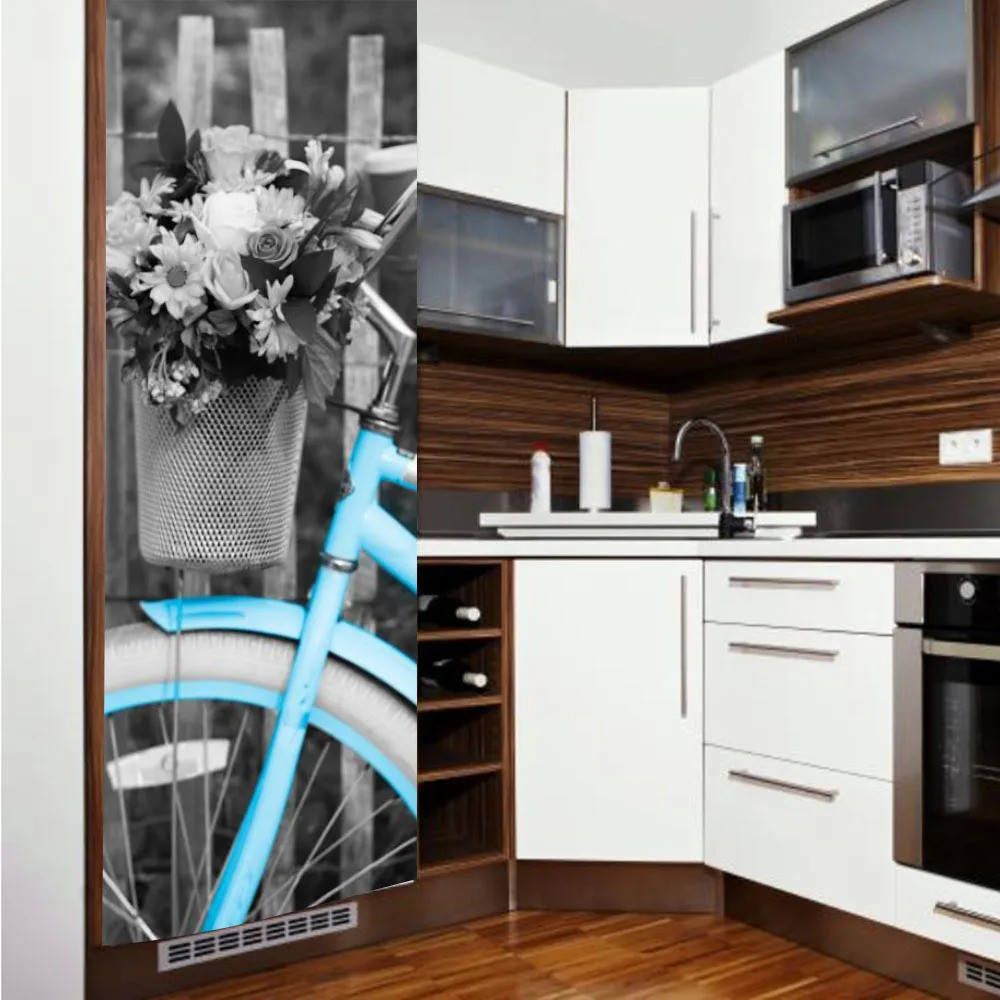 Custom Fridge sticker wallpaper 3d Fridge Sticker Door Cover PVC ...