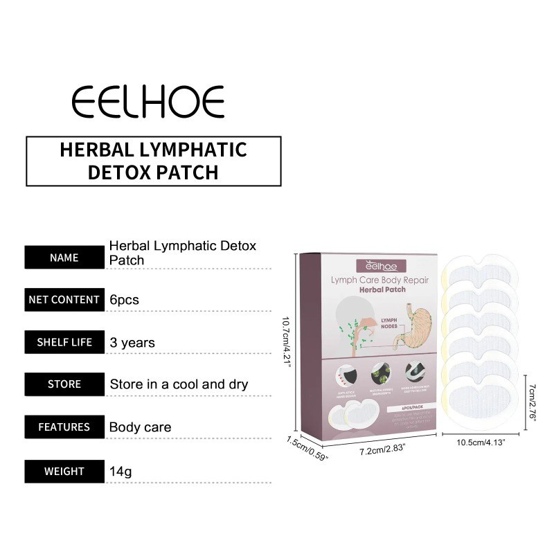 EELHOE Lymphatic Detox Patch Neck Armpit Lymph Nodes Removal Anti ...