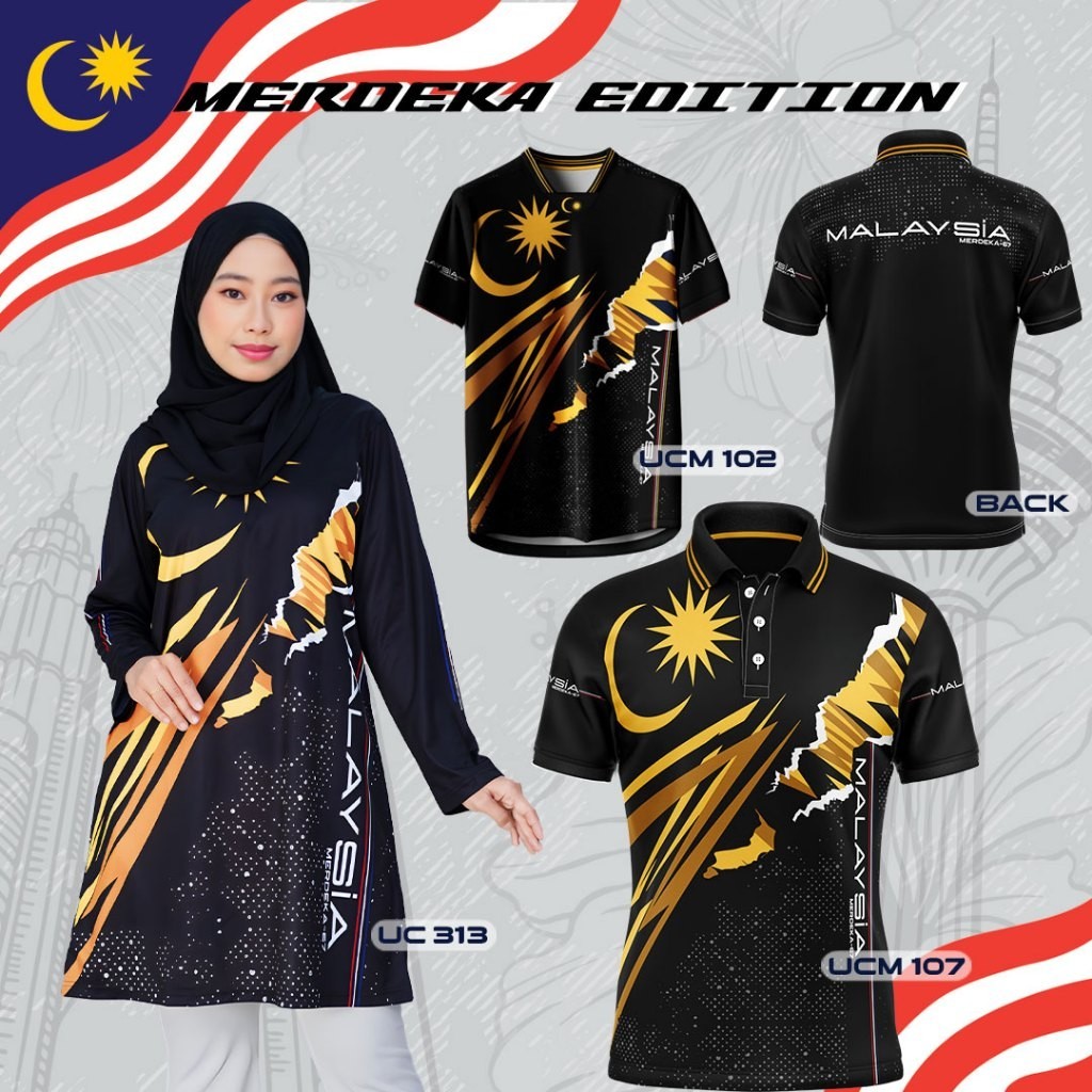 baju merdeka BAJU MERDEKA 2025 LASKAR SUBLIMATION Polo shirt BAJU ...
