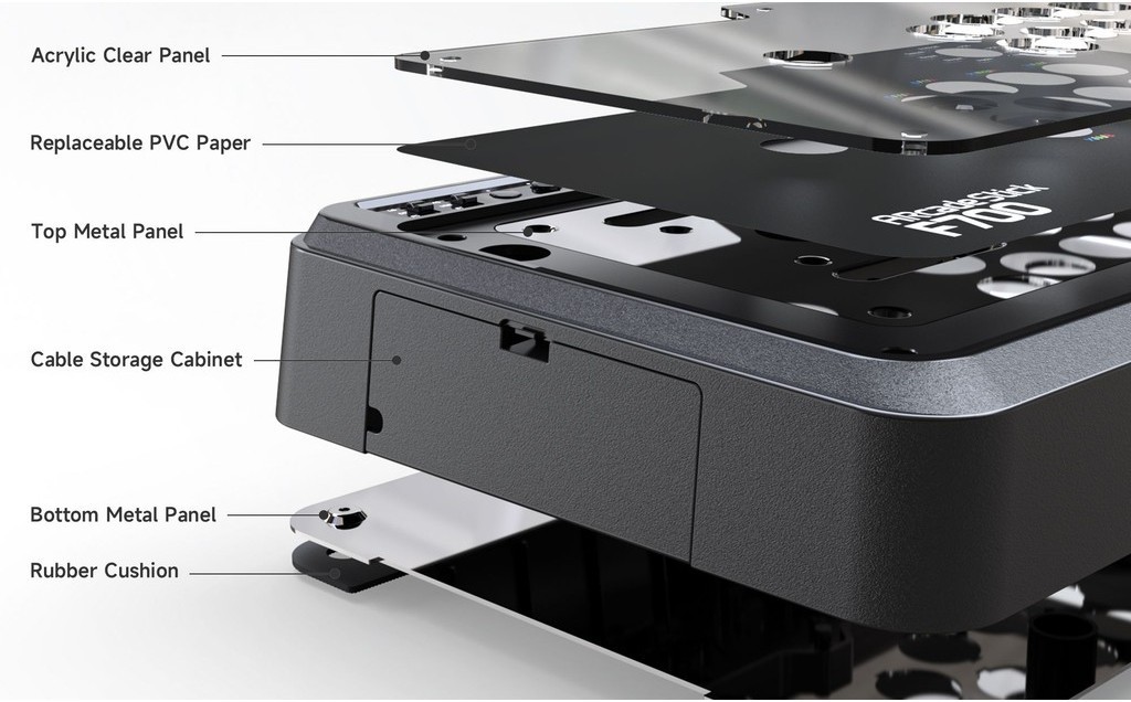 MAYFLASH Arcade Stick F700 Fightstick Wireless Bluetooth 2.4G Receiver ...