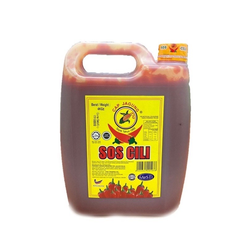 Sos cili Cap Jagung Tradisi Negeri Kedah 4kg (Chili Sauce) | Shopee ...