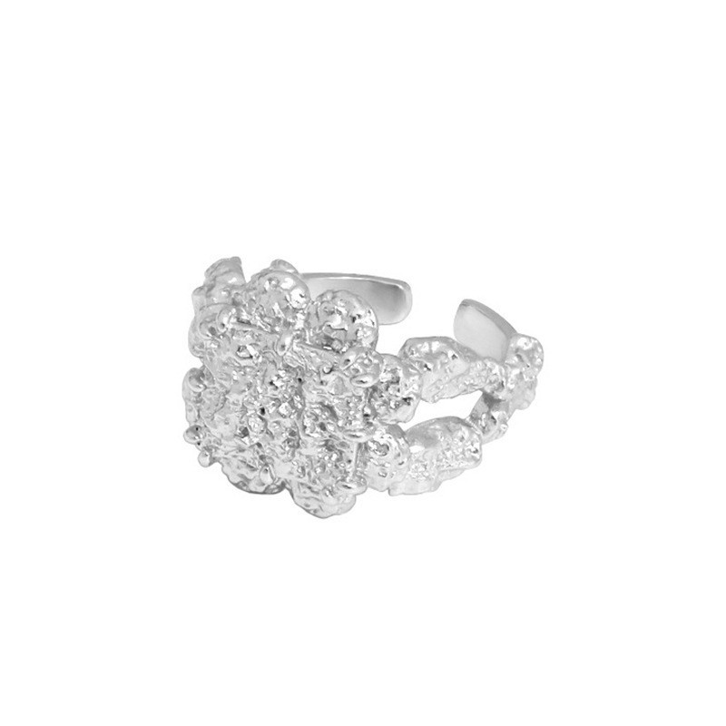 Geometric Open Contemporary Ring Crafted From 925 Sterling Silver With ...
