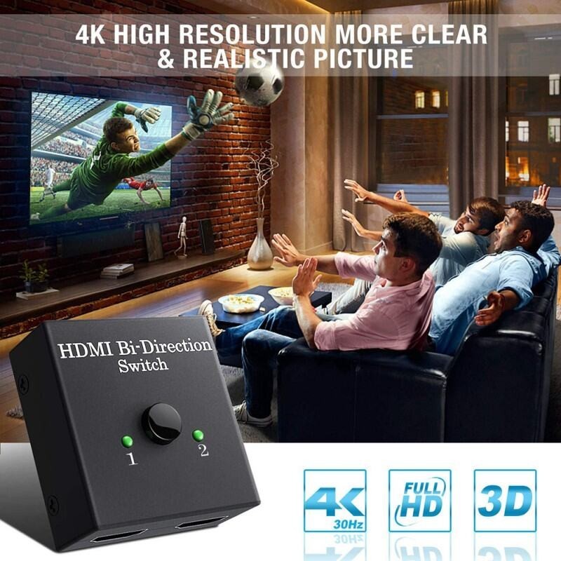 BENOSEM HDMI Bi-directional Switch 4Kx2K HDMI Switcher Splitter Hub ...