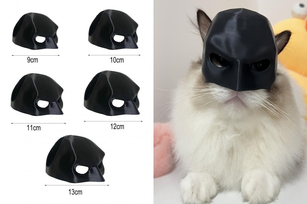 SL| Cat Masque for Themed Parties Unique Cat Facepiece Design Cat Bat ...