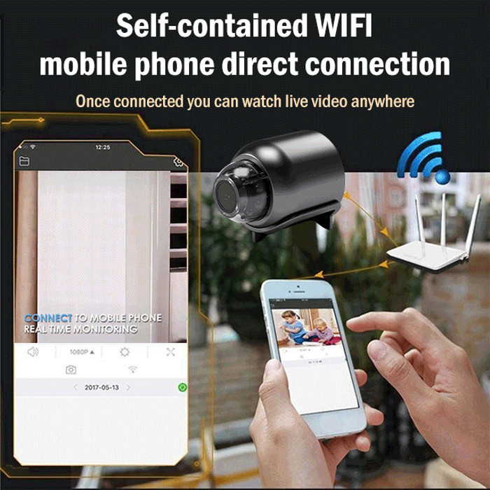 (Malaysia Stock) Wireless Surveillance IP Camera Mini WiFi Spy 1080P HD ...
