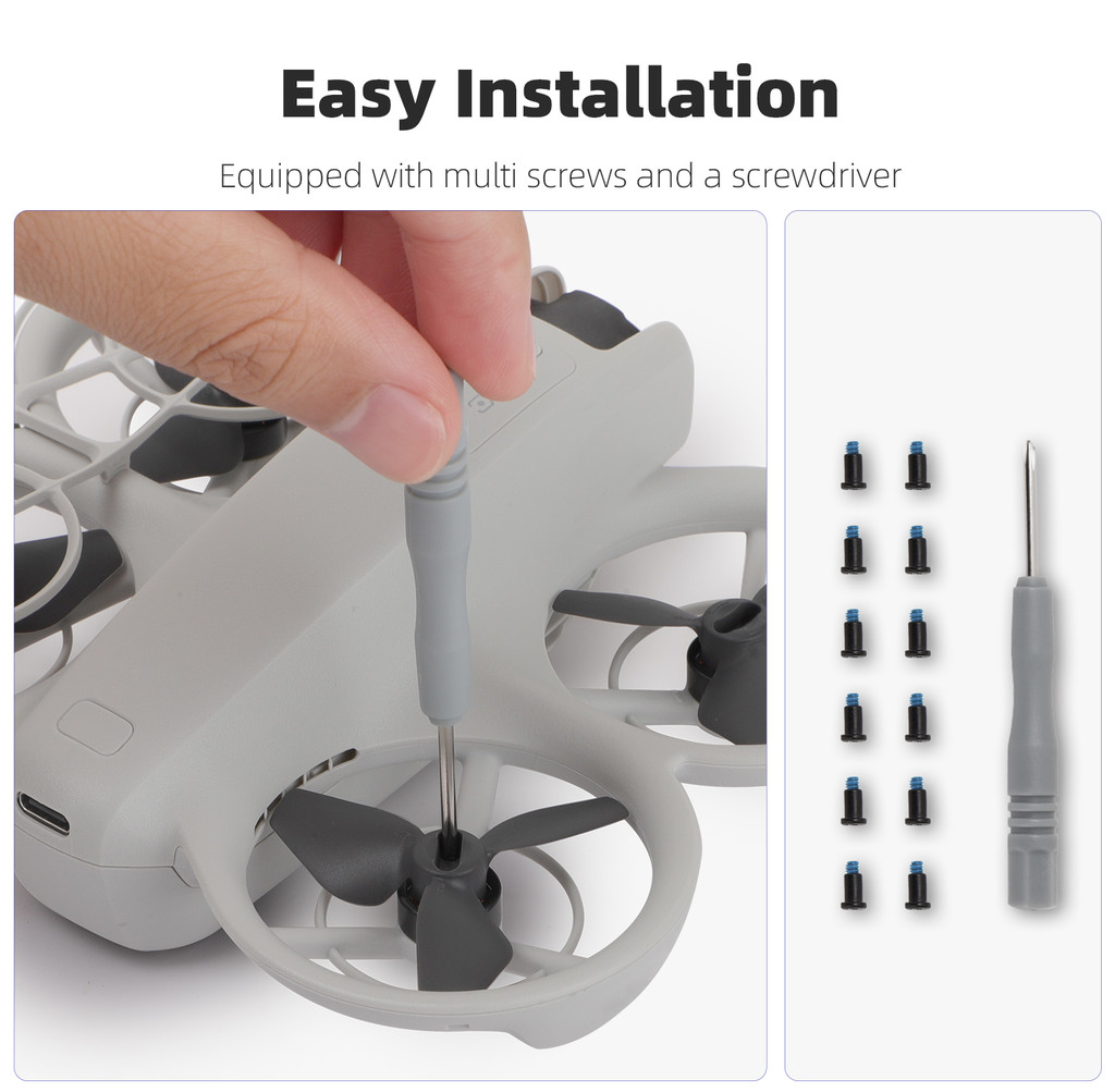 4 Pcs Propellers for DJI Neo Mini FPV Drone,Replacement Low-Noise and ...