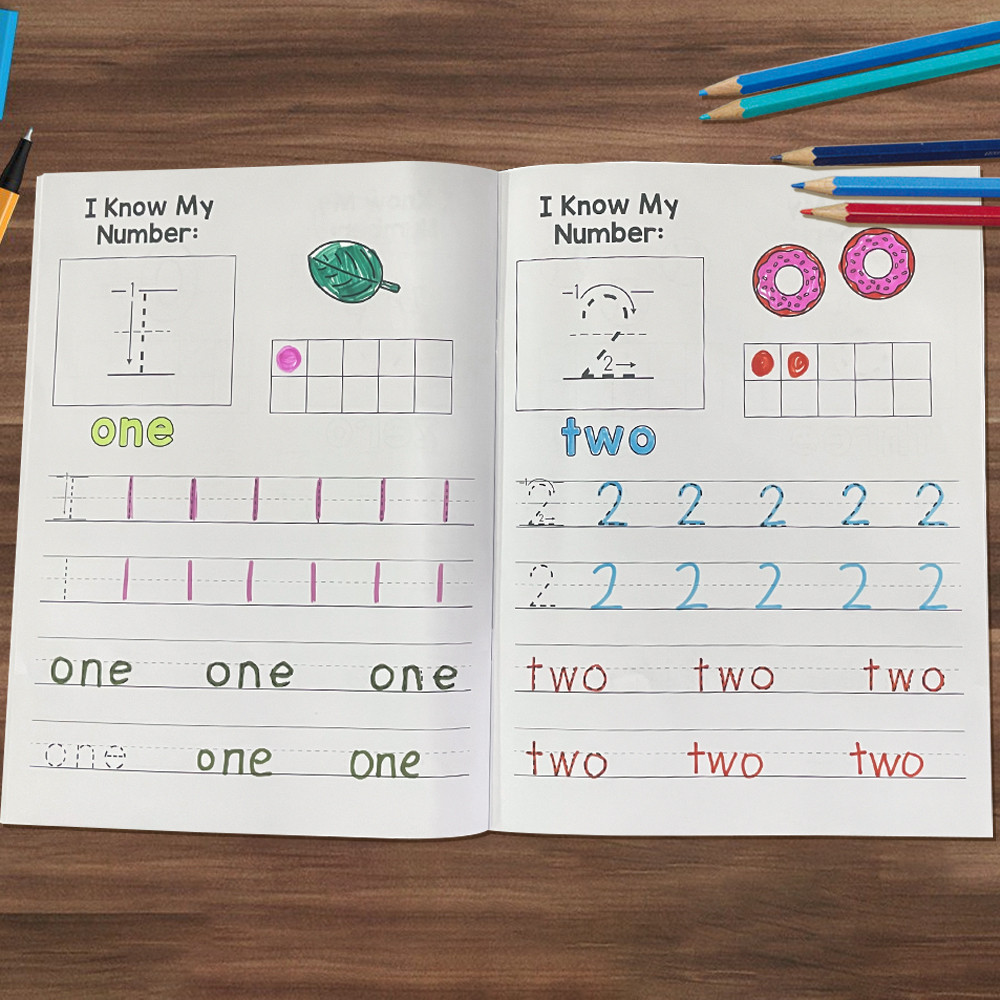 Letters & Numbers Tracing Workbook for Ages 3-6, Preschool Learning ...