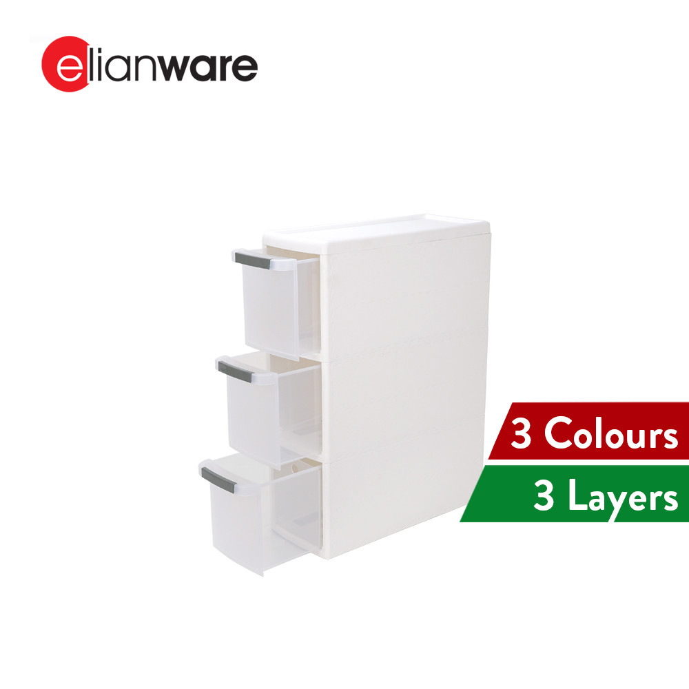 Elianware Multipurpose 3 Tier Narrow Space Furniture Organization ...