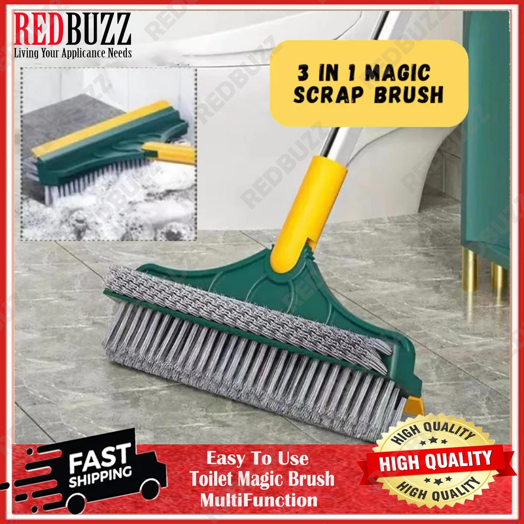 REDBUZZ 3 In 1 Brush Magic Brush Broom Toilet Floor Brush Berus Cuci ...