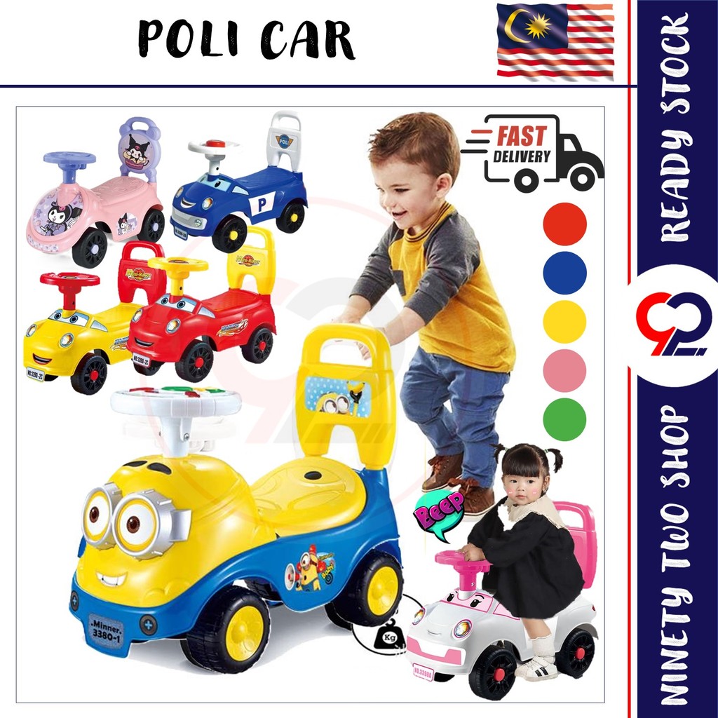 Kanak-Kanak Mainan Ride On Push Car FUN Kids With Music Children Baby ...