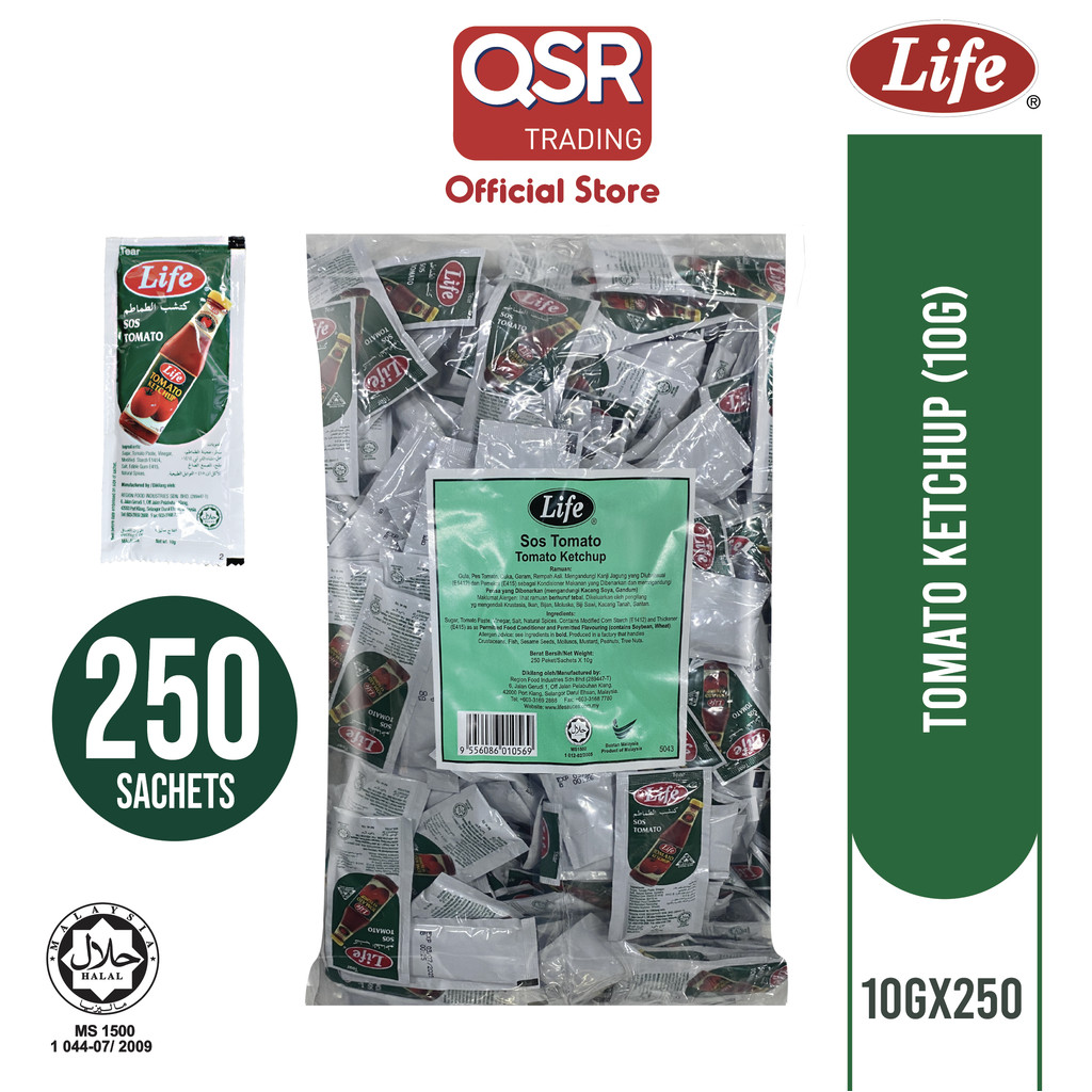 LIFE Tomato Ketchup Sachet ( 10g x 250pcs ) | Shopee Malaysia