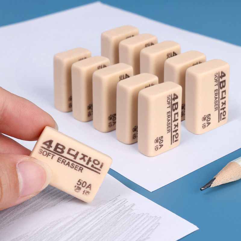 Milk Carton Rubber Erasers - Macaron Color Pencil Eraser - Cute Funny ...