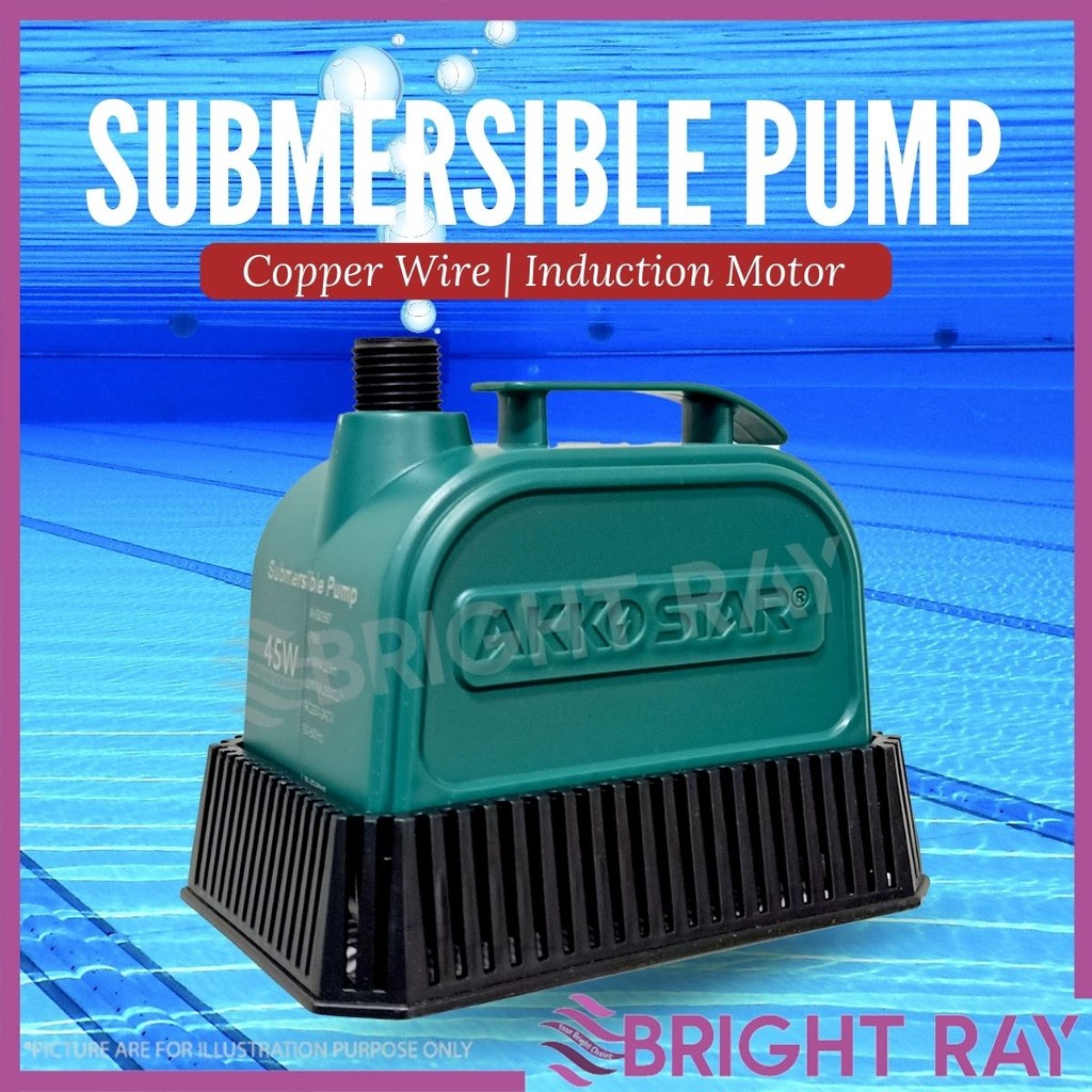 AKKO STAR Submersible Water Pump 25W / 35W / 45W Water Fountain Pump ...