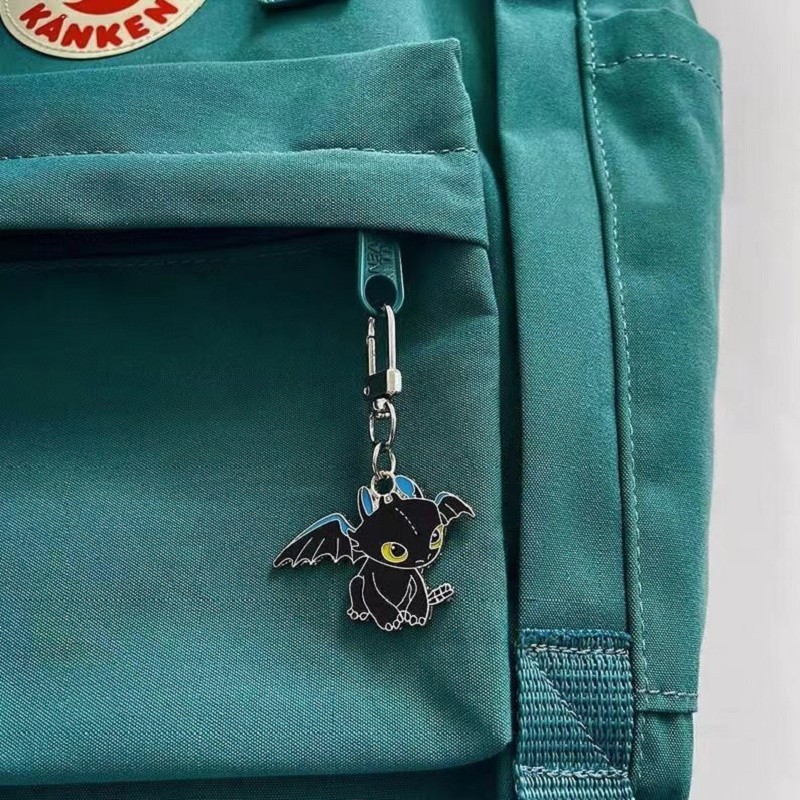 Toothless Dragon Keychain Cute Cartoon Couple DIY Buckle Pendant with ...