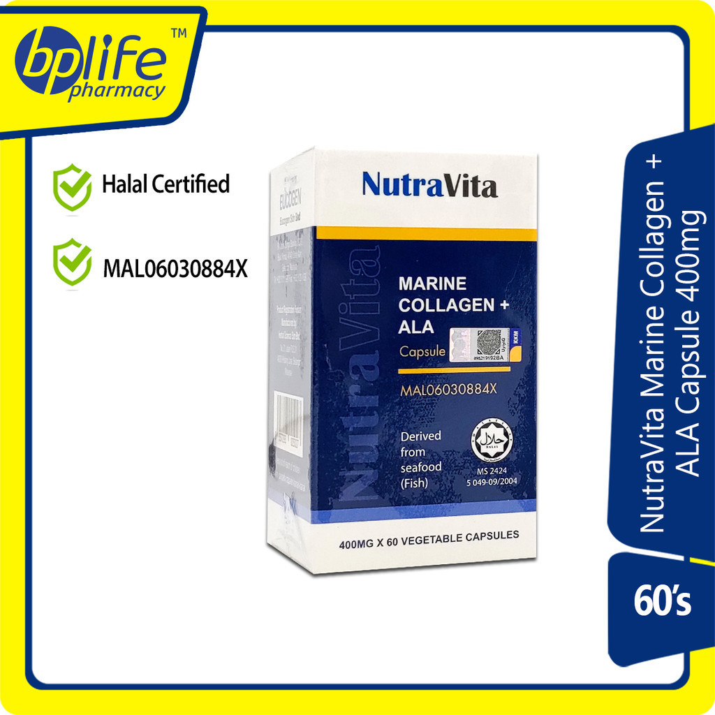 NutraVita Marine Collagen + ALA Capsule 400mg 60s | Shopee Malaysia