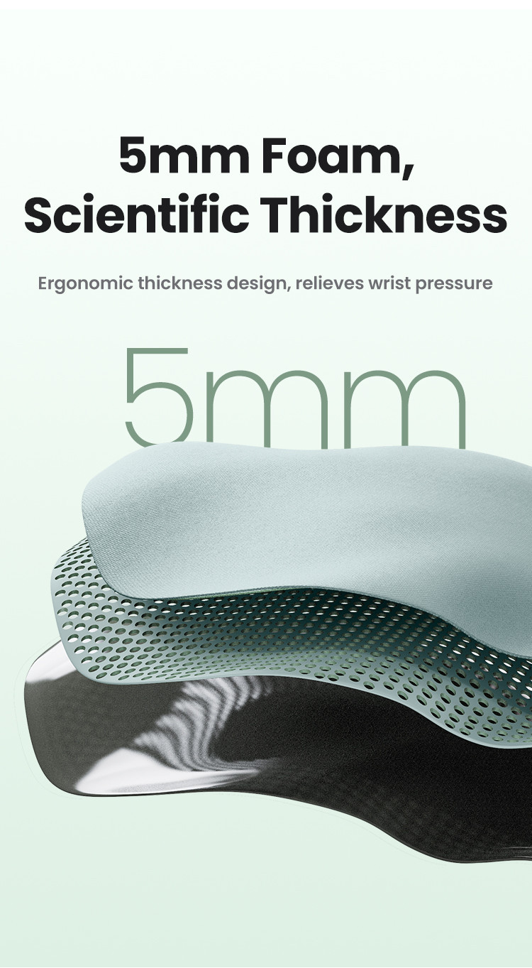 UGREEN Ergonomic Mouse Pad with Wrist Rest Support Soft Skin-friendly ...