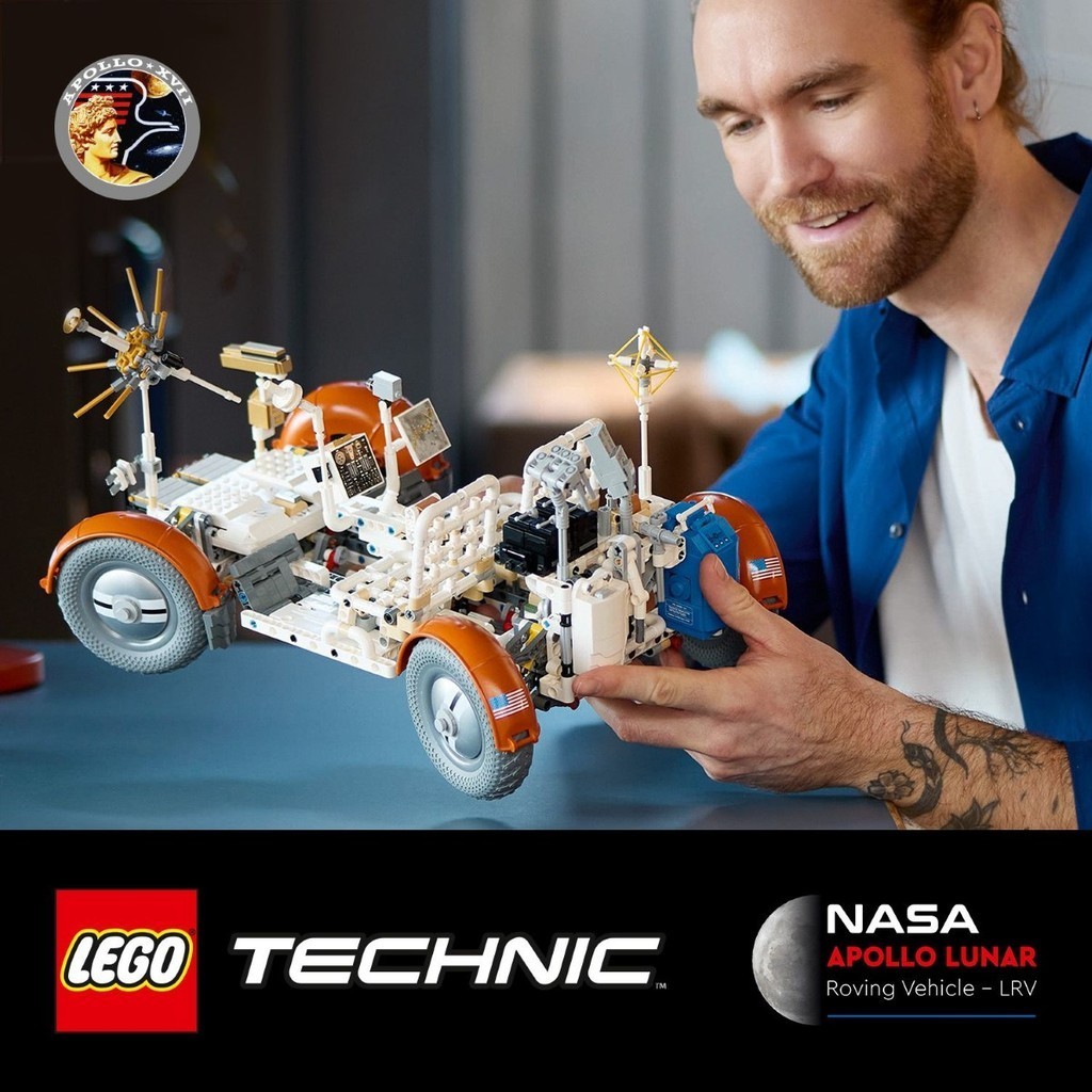 LEGO 42182 Technic NASA Apollo Lunar Roving Vehicle - LRV Building Toy ...