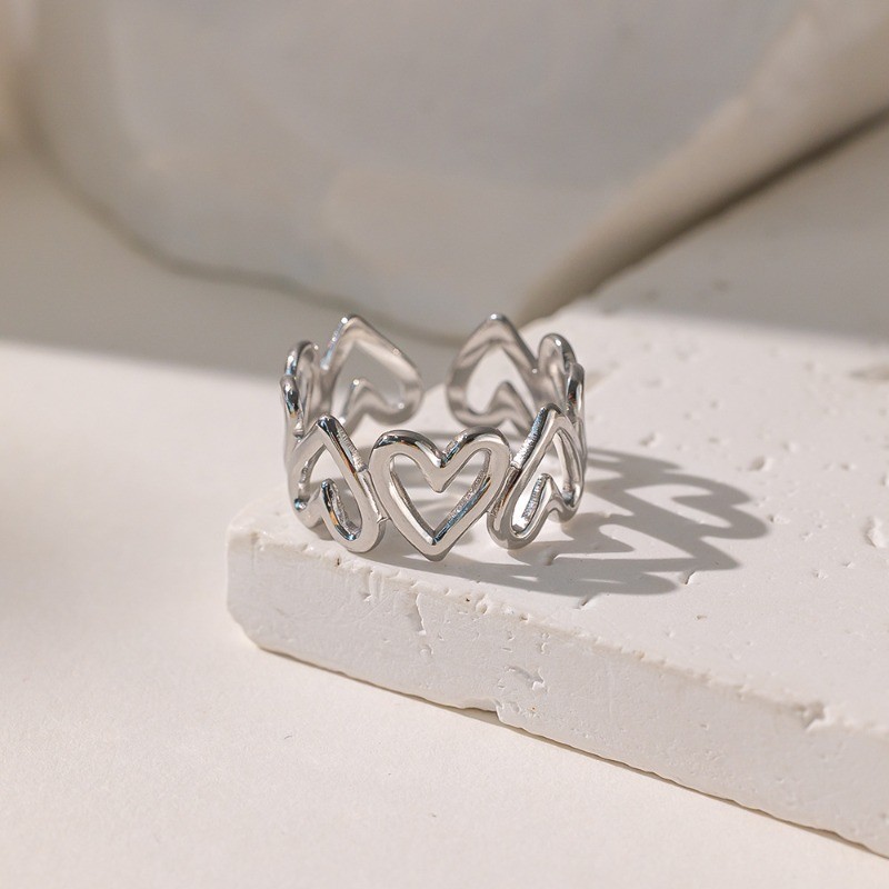 Hot Sales Fashion High-Grade Titanium Steel Trend Open Ring Ins Style ...