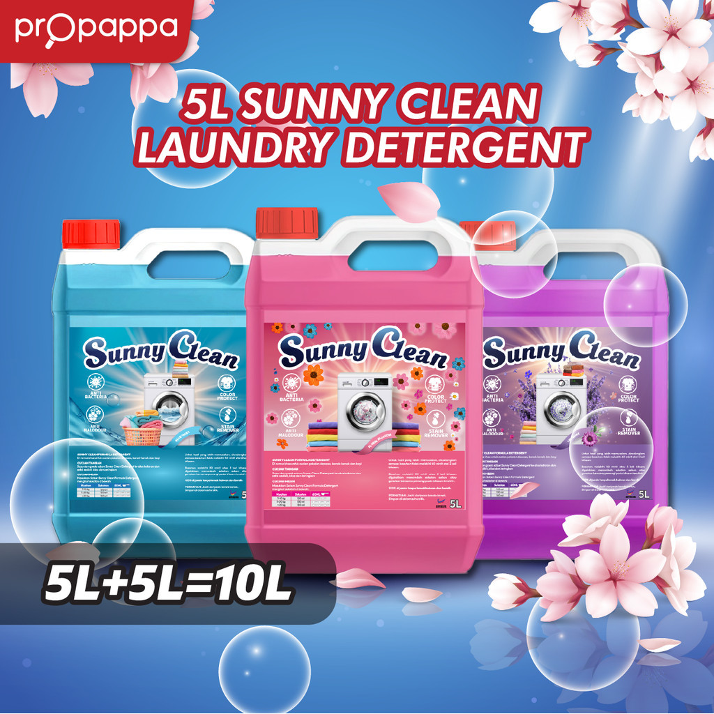 Propappa - SunnyClean High Quality Laundry Detergent 5L+5L ...