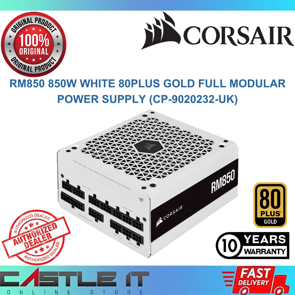 Corsair RM850 850W WHITE 80PLUS GOLD Full Modular Power Supply (CP ...