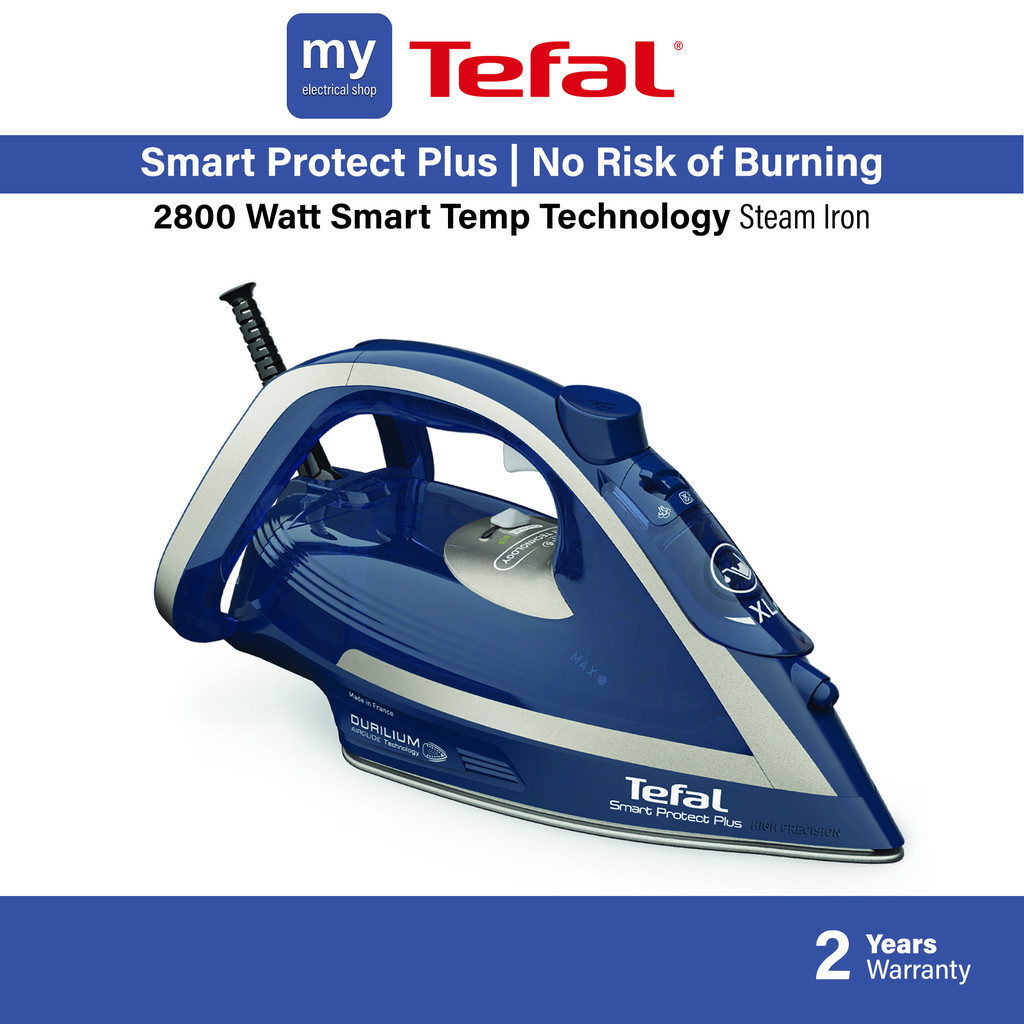 Tefal 2800 Watt Durilium Airglide Smart Protect Plus Steam Iron FV6872 ...