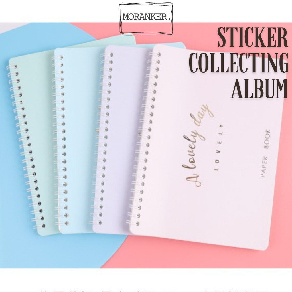 A5 Sticker Collecting Album Reusable Sticker Book Double Sided Blank ...