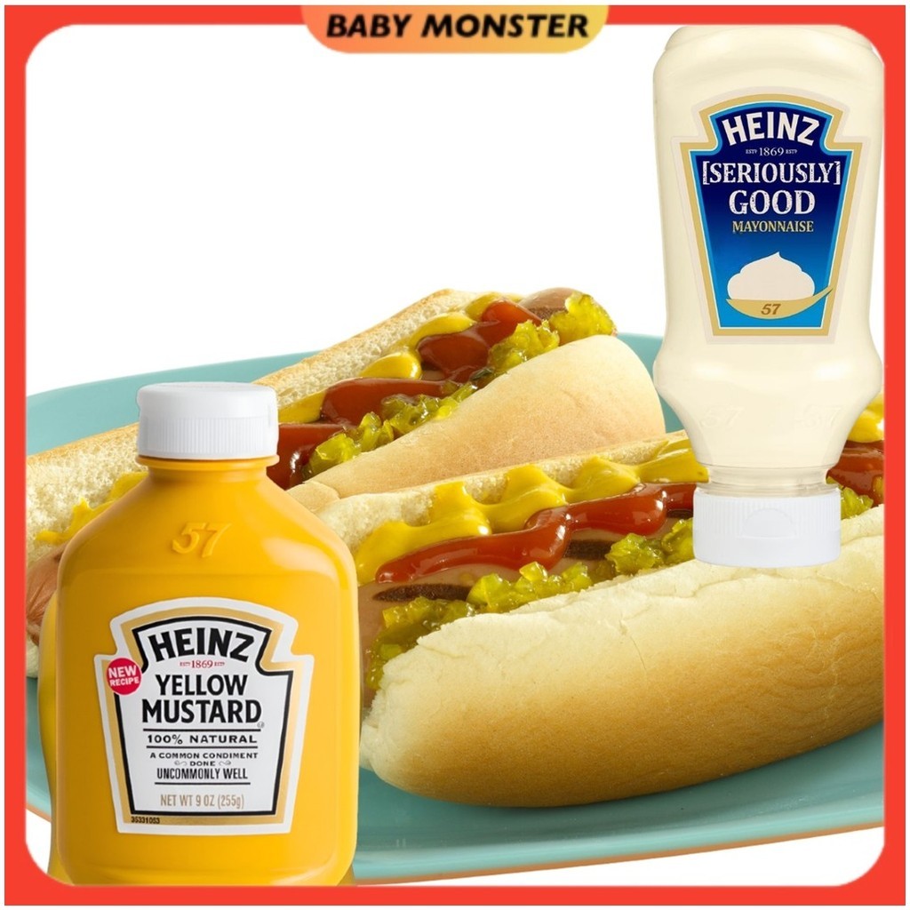 🔥HARGA BORONG🔥BMS Heinz Yellow Mustard Heinz Seriously Good Mayonnaise ...