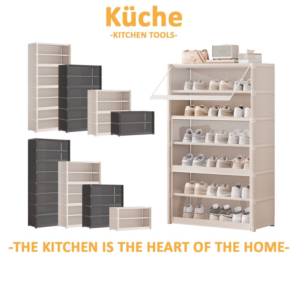 KUCHE Shoe Cabinet With Transparent Display Rack Multi-Layer Magnetic ...