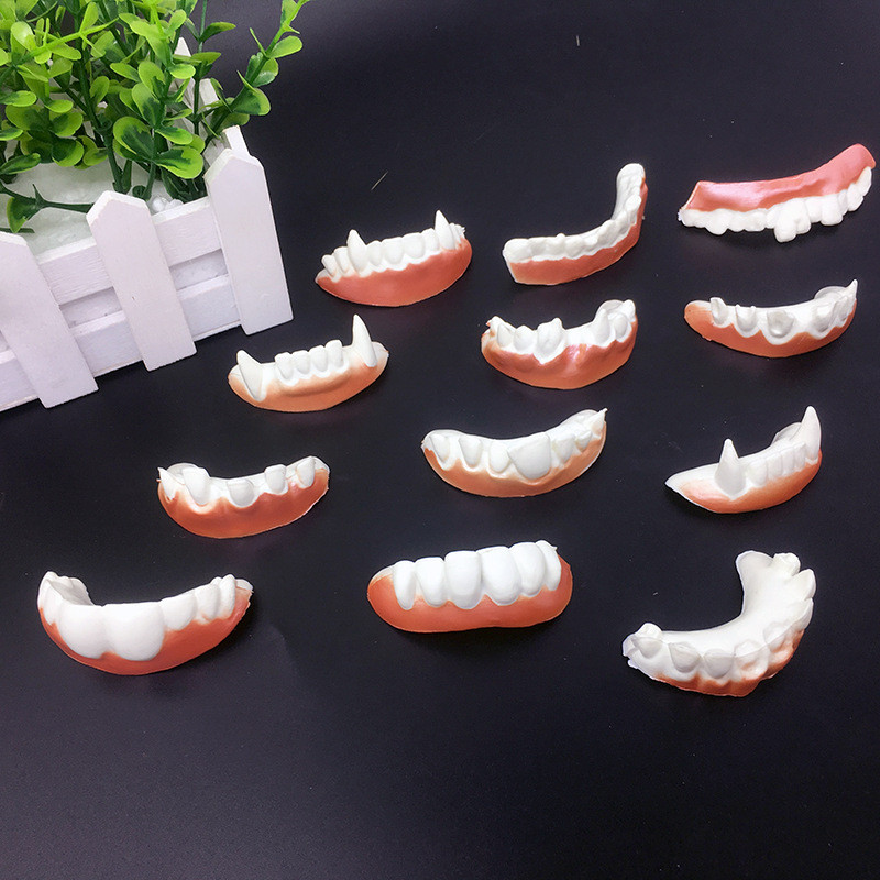 Spoof Toys Vampire Teeth Zombie Door Teeth Funny Tricky Halloween Funny ...